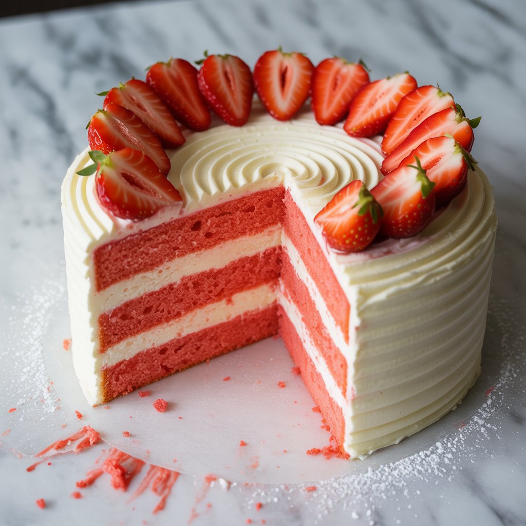 Southern Strawberry Cream Cheese Butter Cake – Divaxo